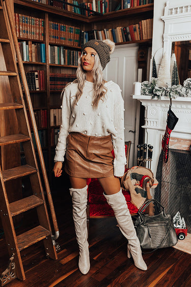 Undercover Sweetness Knit Sweater In Cream – Impressions Online Boutique