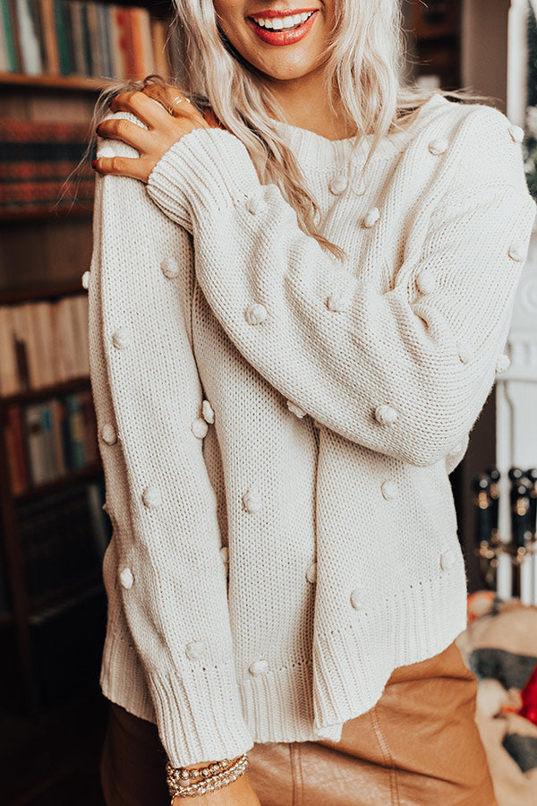 Undercover Sweetness Knit Sweater In Cream • Impressions Online Boutique