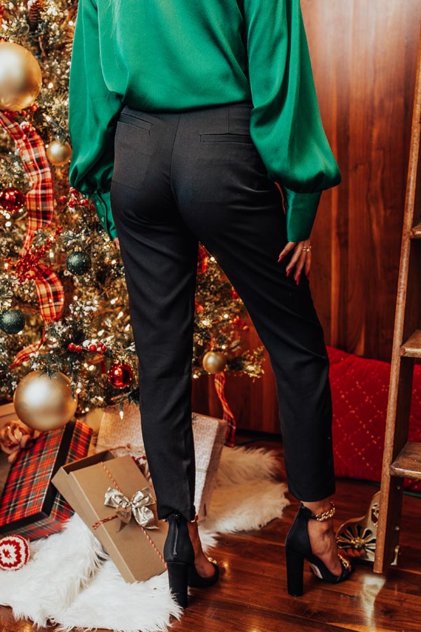 The Tyla High Waist Pants In Black • Impressions Online Boutique