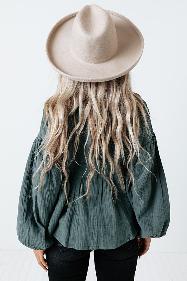 Chasing Wanderlust Wool Fedora In Iced Latte • Impressions Online Boutique