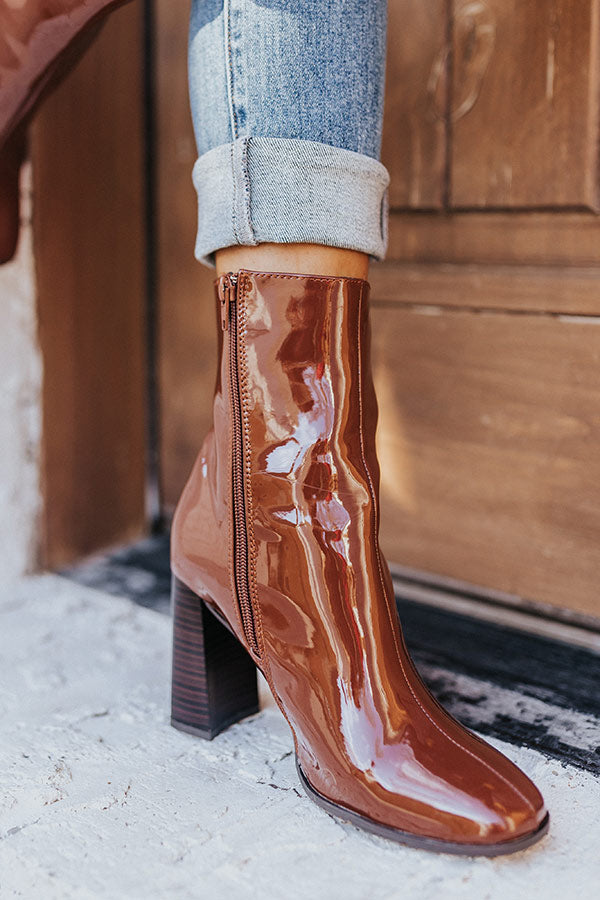 The Jill Patent Bootie • Impressions Online Boutique