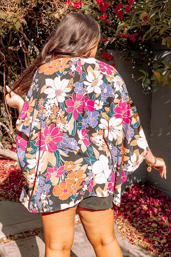 VIP Boarding Pass Floral Shift Top Curves • Impressions Online Boutique