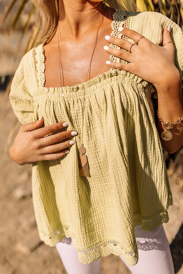 Seaside Dream Top In Seafoam • Impressions Online Boutique