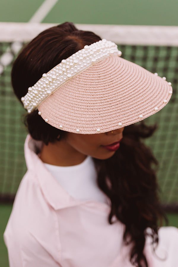 Beautiful Girly Raffia Visor in Pink • Impressions Online Boutique
