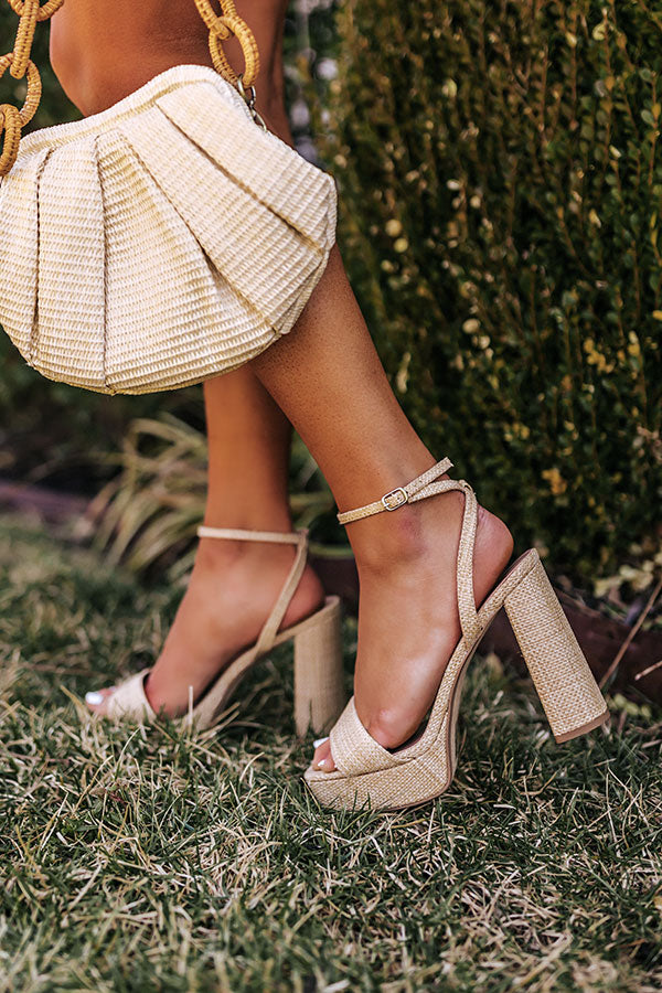 The Darla Raffia Heel • Impressions Online Boutique