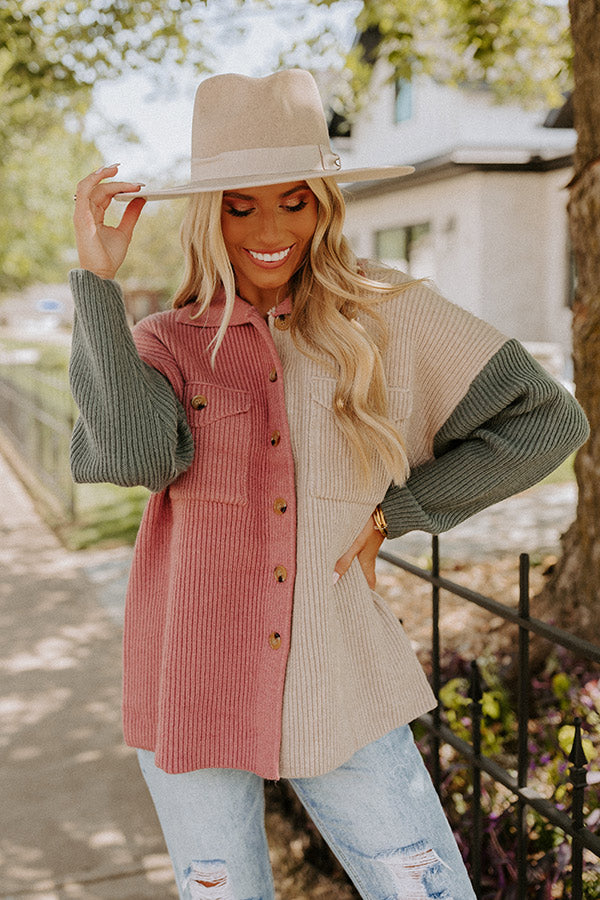 Rested And Recharged Colorblock Jacket • Impressions Online Boutique