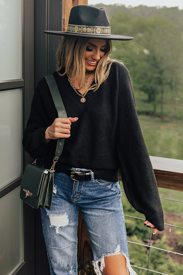 Sequoia Snuggles Sweater In Black • Impressions Online Boutique