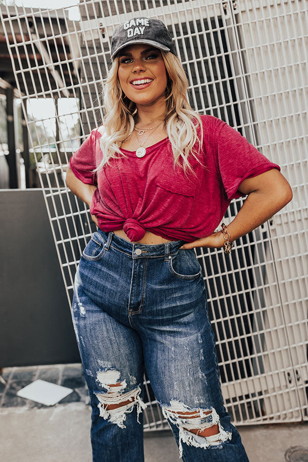 Good Vibes Shift Tee Curves • Impressions Online Boutique
