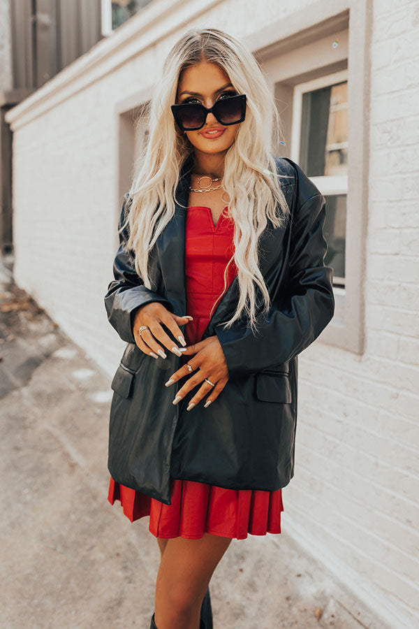 The Luella Faux Leather Jacket • Impressions Online Boutique