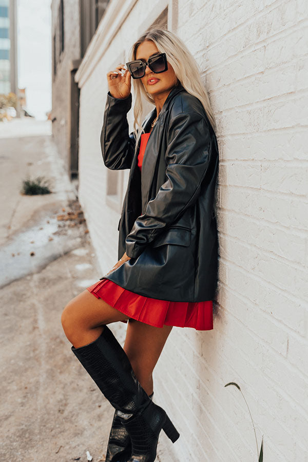 The Luella Faux Leather Jacket • Impressions Online Boutique