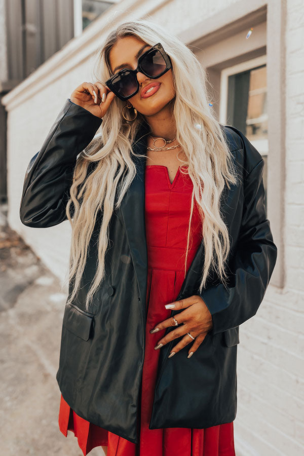The Luella Faux Leather Jacket • Impressions Online Boutique