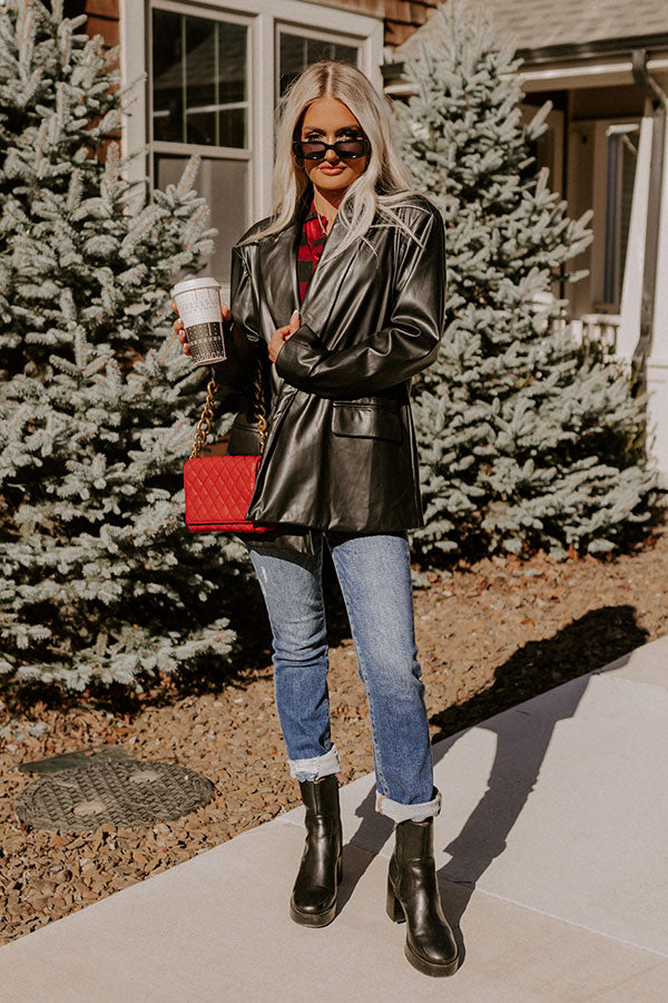 The Luella Faux Leather Jacket • Impressions Online Boutique