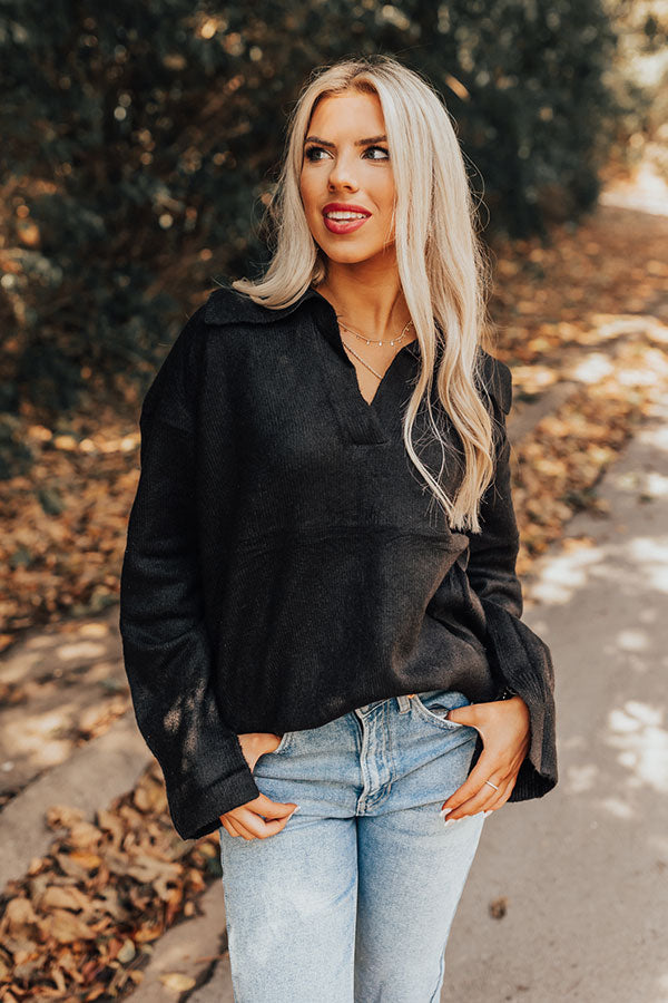 Snowfall Feels Sweater In Black • Impressions Online Boutique