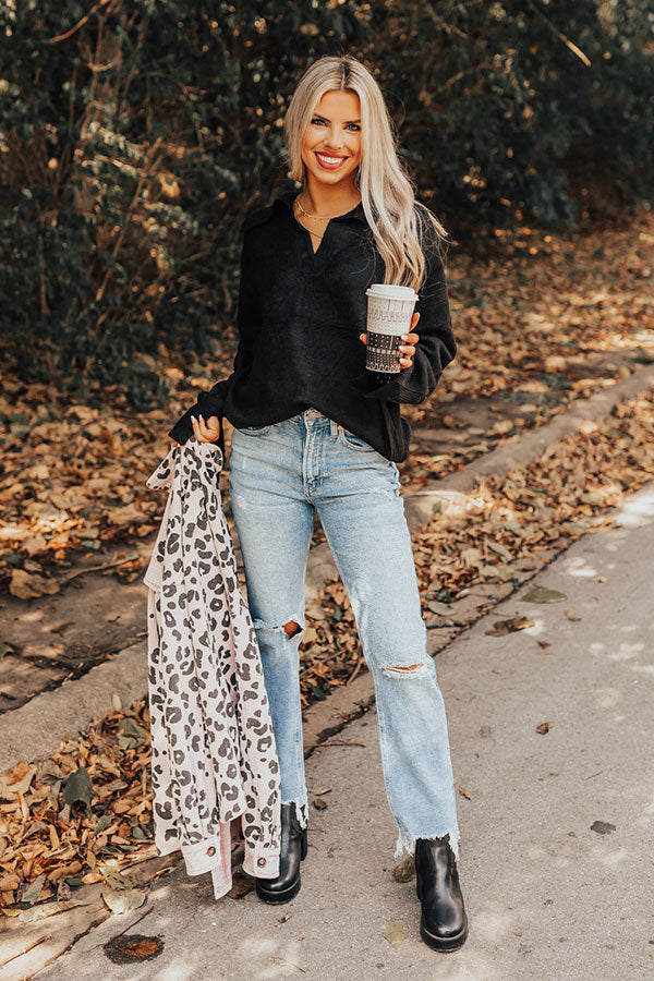 Snowfall Feels Sweater In Black • Impressions Online Boutique