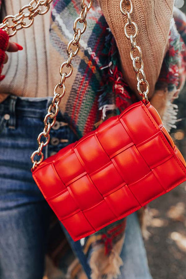 Luxe Landing Faux Leather Purse In Red – Impressions Online Boutique