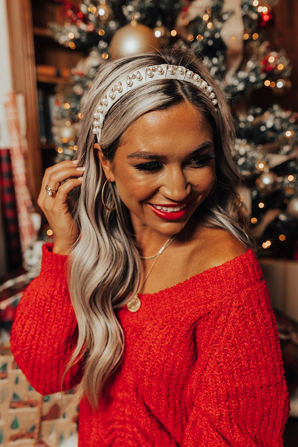 Insta Obsessed Knit Sweater In Red • Impressions Online Boutique