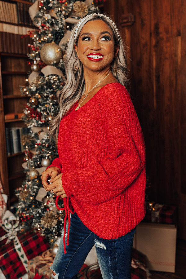 Insta Obsessed Knit Sweater In Red • Impressions Online Boutique