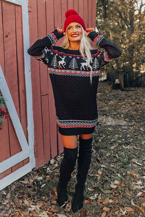 Cocoa Bomb Sweater Dress • Impressions Online Boutique