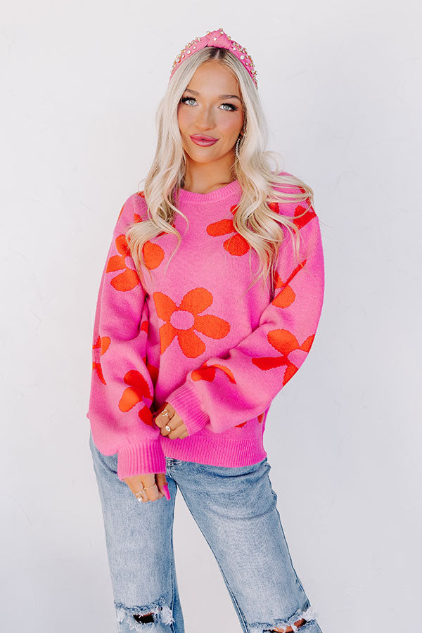 Flower Power Sweater • Impressions Online Boutique