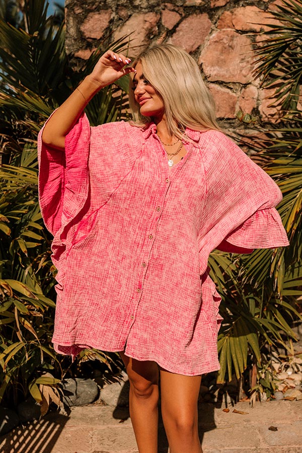 Happy Rush Shift Tunic In Hot Pink • Impressions Online Boutique