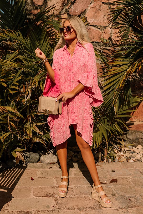Happy Rush Shift Tunic In Hot Pink • Impressions Online Boutique