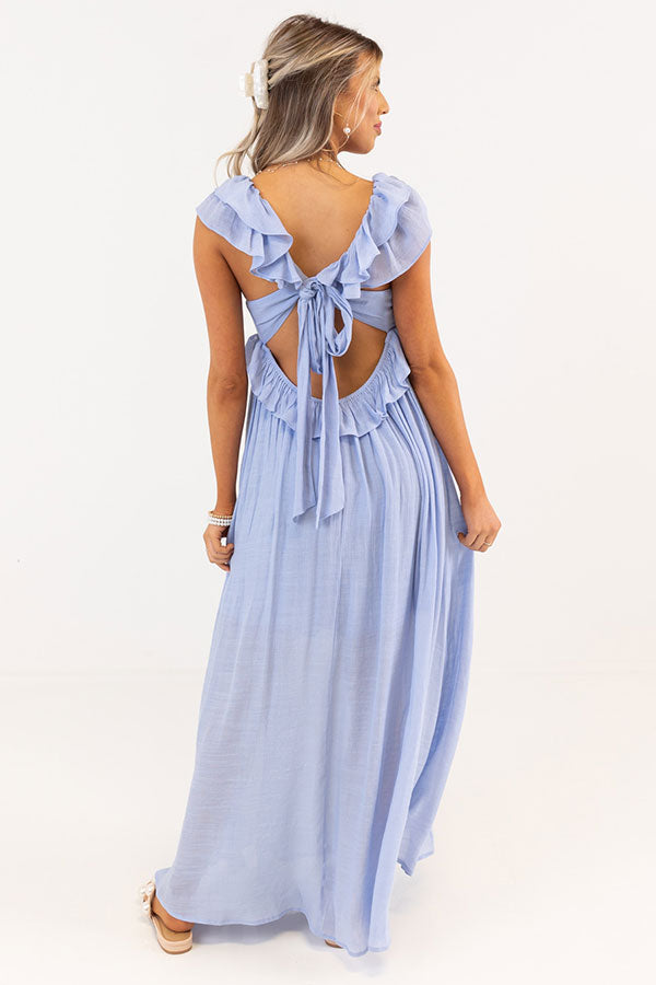Shells By The Coast Ruffle Maxi • Impressions Online Boutique