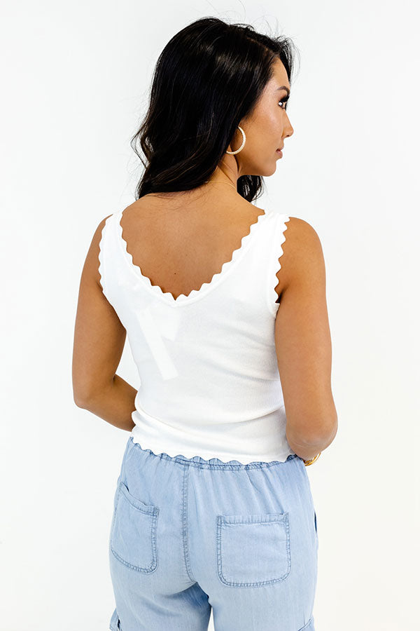 Sunset Siren Top In White • Impressions Online Boutique