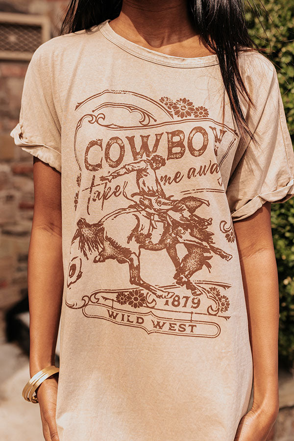 Cowboy Mineral Wash T-Shirt Dress – Impressions Online Boutique