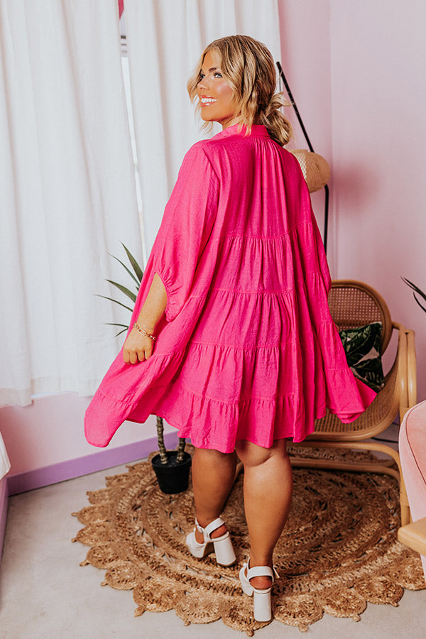 Remarkably Beautiful Shift Tunic In Hot Pink Curves • Impressions Online Boutique