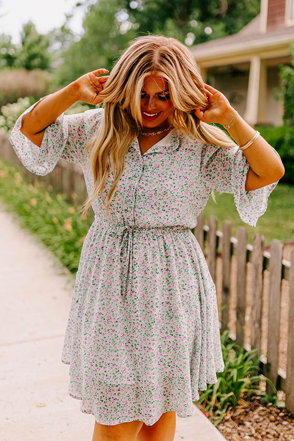 Headed Down Memory Lane Dress In Mint Curves – Impressions Online Boutique
