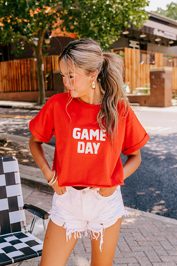 Game Day Embroidered Crop Top – Impressions Online Boutique