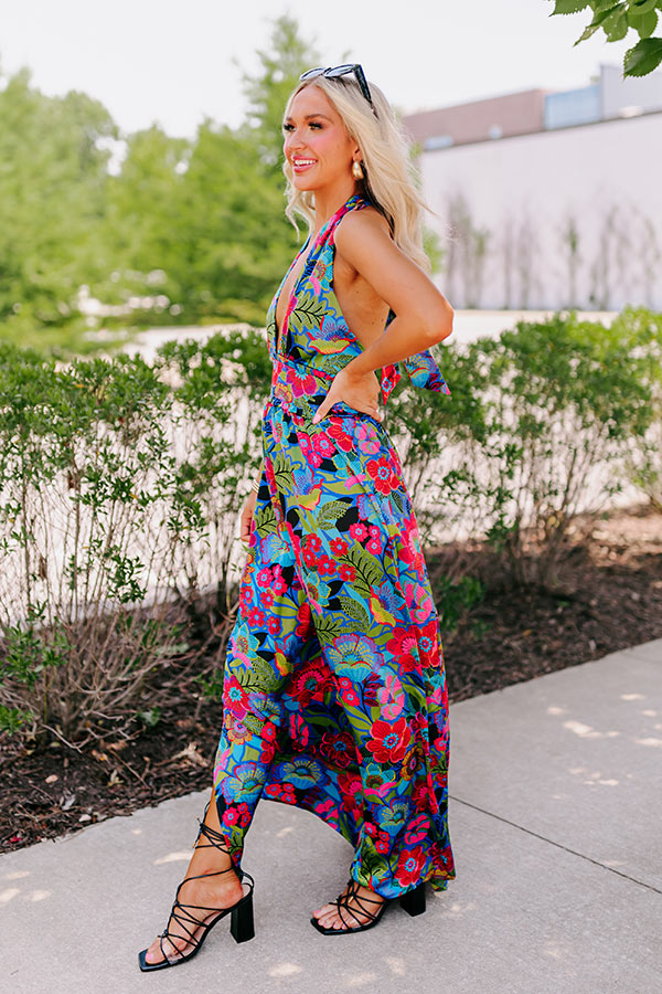 Crushing In The Keys Satin Maxi – Impressions Online Boutique