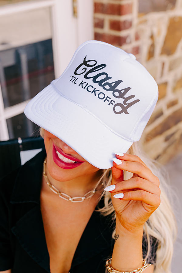 Classy 'Til Kickoff Trucker Hat • Impressions Online Boutique