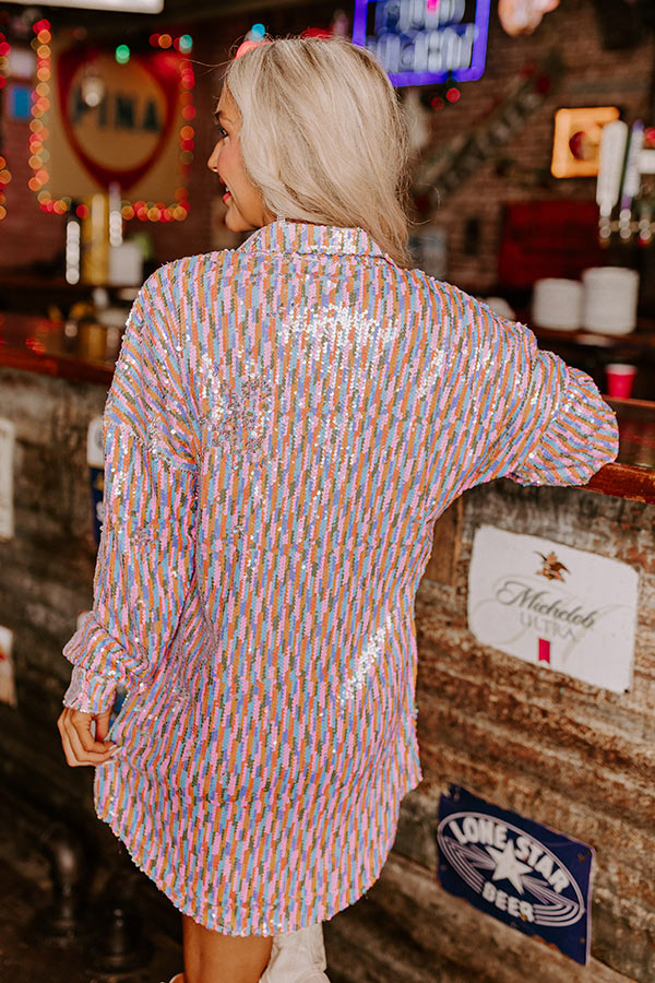 Dreamy And Dazzling Sequin Tunic Dress • Impressions Online Boutique