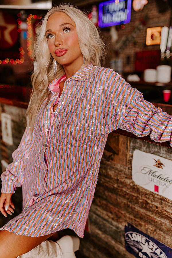 Dreamy And Dazzling Sequin Tunic Dress • Impressions Online Boutique