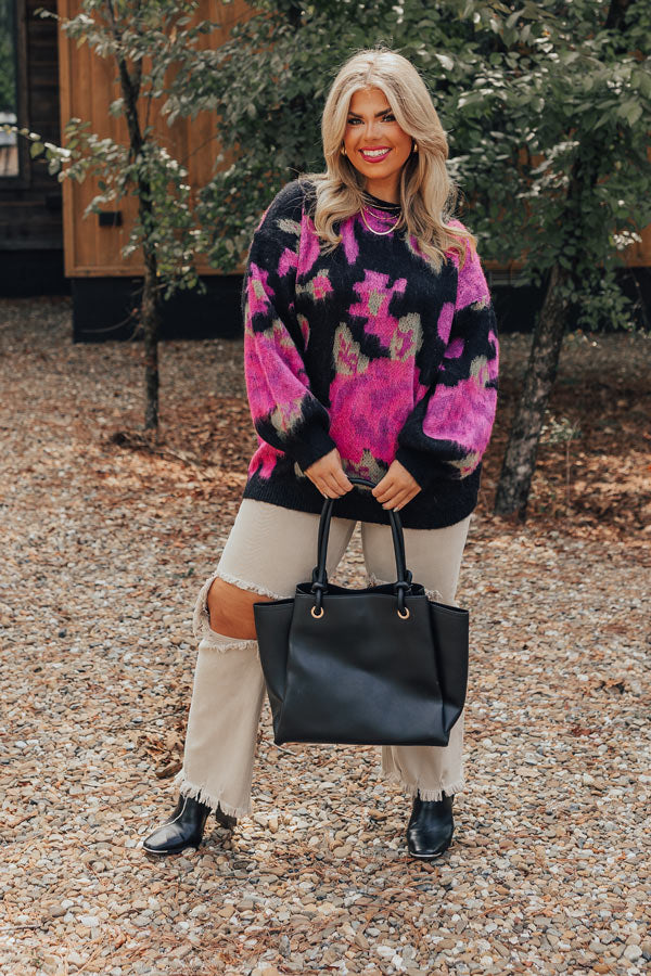 Woodland Wonderful Sweater In Black Curves • Impressions Online Boutique