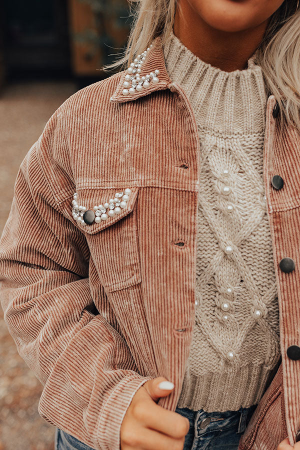 Iced Tea Afternoon Embellished Corduroy Jacket • Impressions Online ...