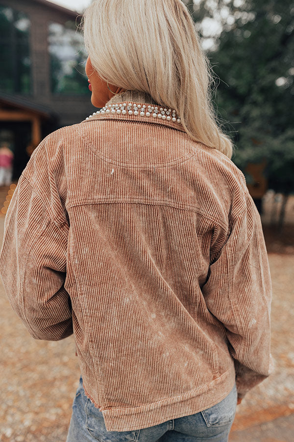 Iced Tea Afternoon Embellished Corduroy Jacket • Impressions Online ...