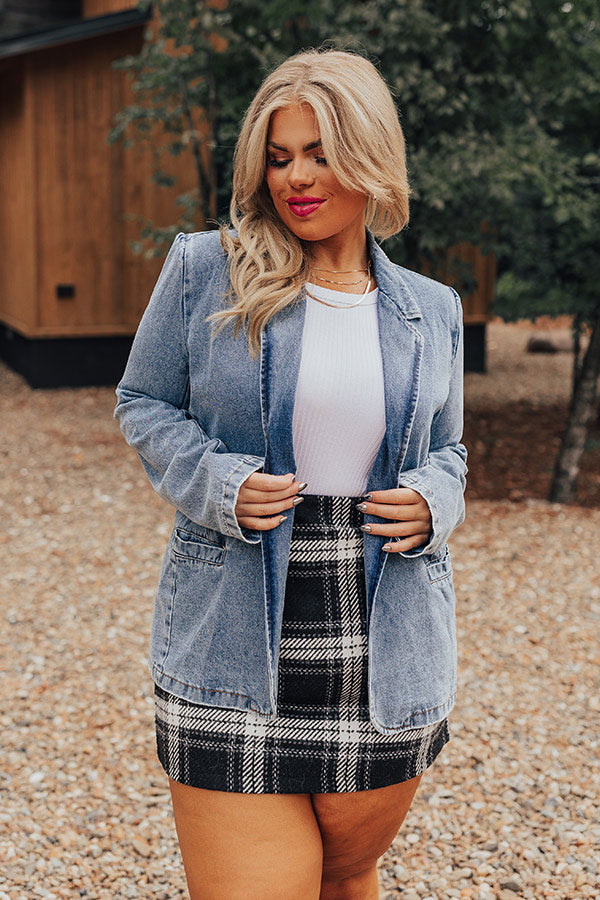 Dreaming Of Soho Denim Blazer Curves • Impressions Online Boutique
