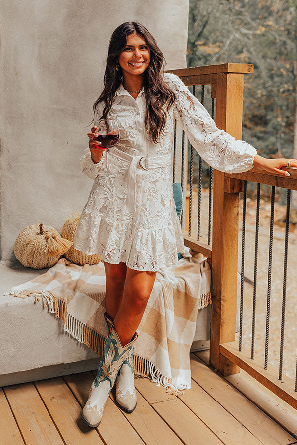 French Feelings Embroidered Mini Dress – Impressions Online Boutique