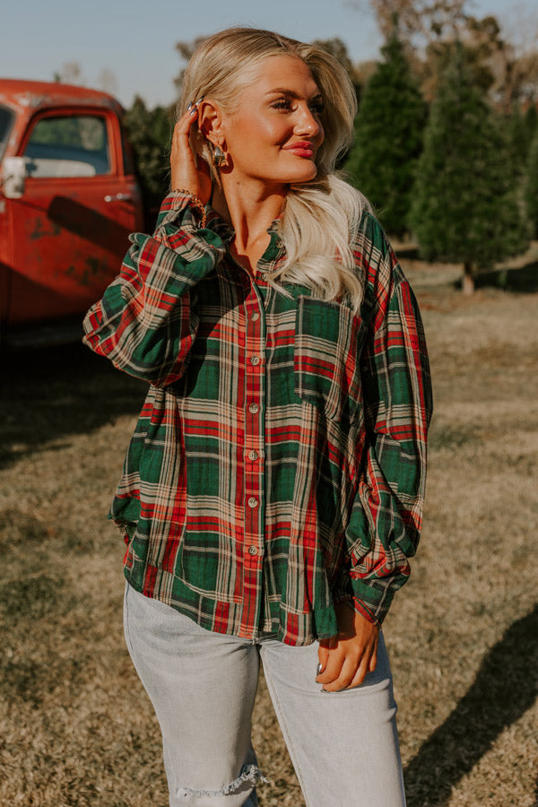 Vail Views Plaid Top • Impressions Online Boutique