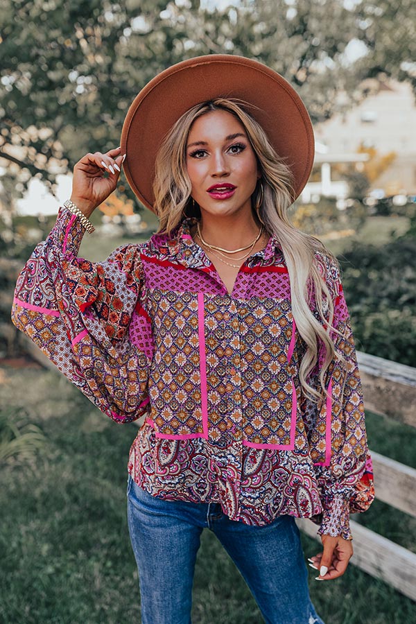 Flirty Nature Button Up • Impressions Online Boutique