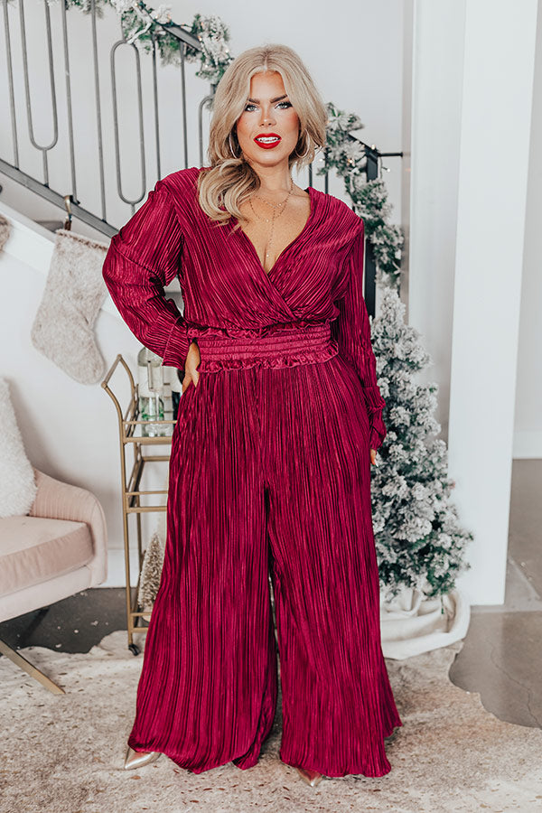 Luxe Lady Pleated Jumpsuit Curves – Impressions Online Boutique