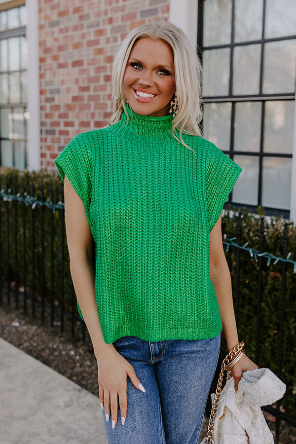 Wine Tasting Metallic Sweater Top in Green – Impressions Online Boutique