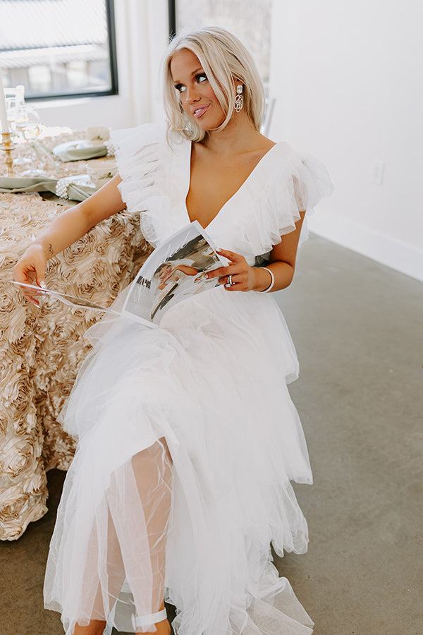 Wedding Bells Ringing Tulle Maxi Dress • Impressions Online Boutique
