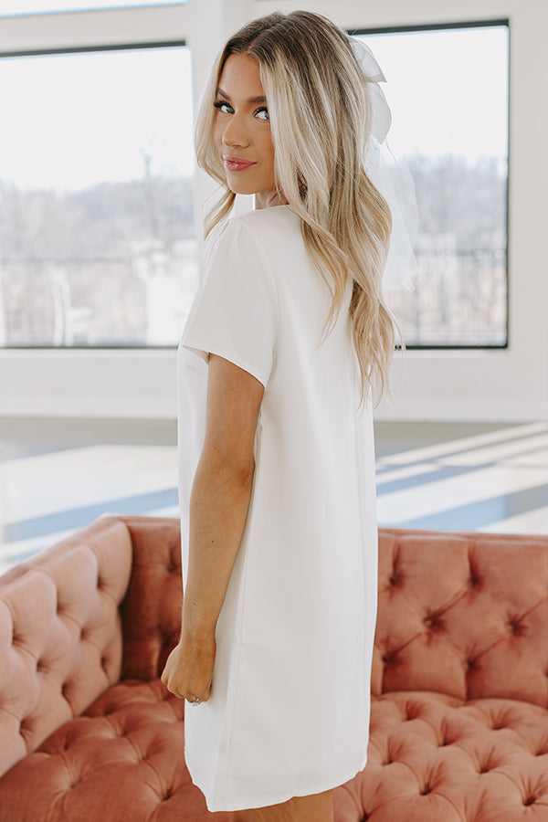 Sweetly Simple Mini Dress in White – Impressions Online Boutique