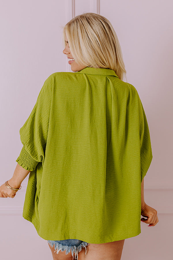 Luxe Lane Shift Top In Lime Curves • Impressions Online Boutique