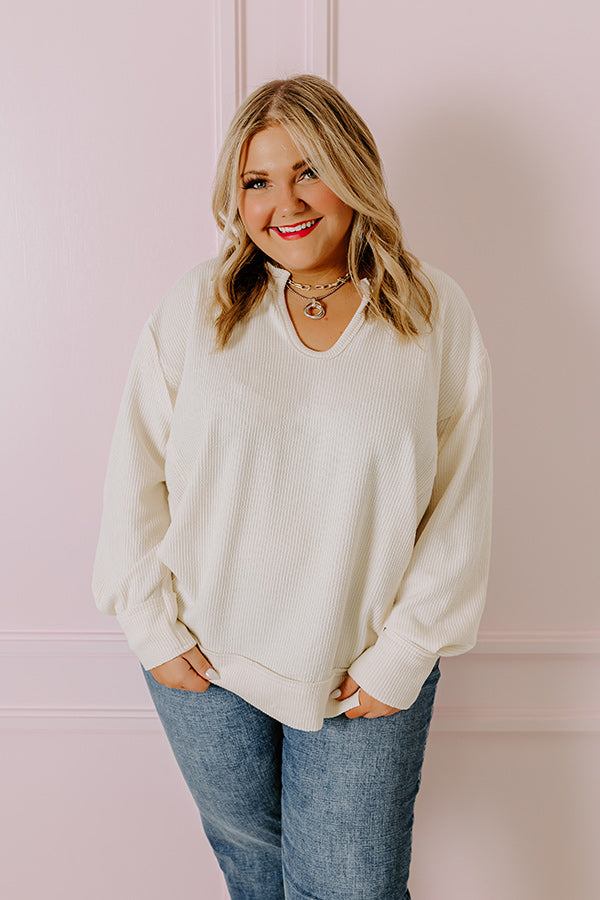 Boardwalk Babe Shift Top in Cream Curves • Impressions Online Boutique