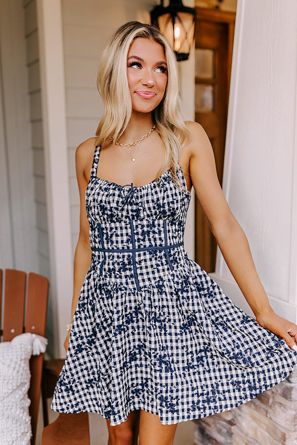 Springtime Sips Embroidered Mini Dress • Impressions Online Boutique