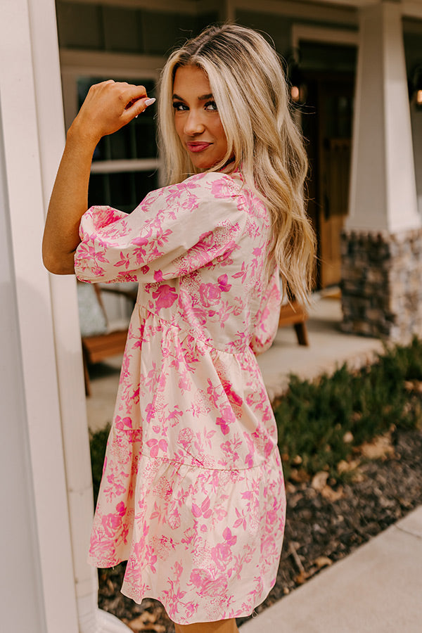 Botanical Blooms Floral Mini Dress • Impressions Online Boutique